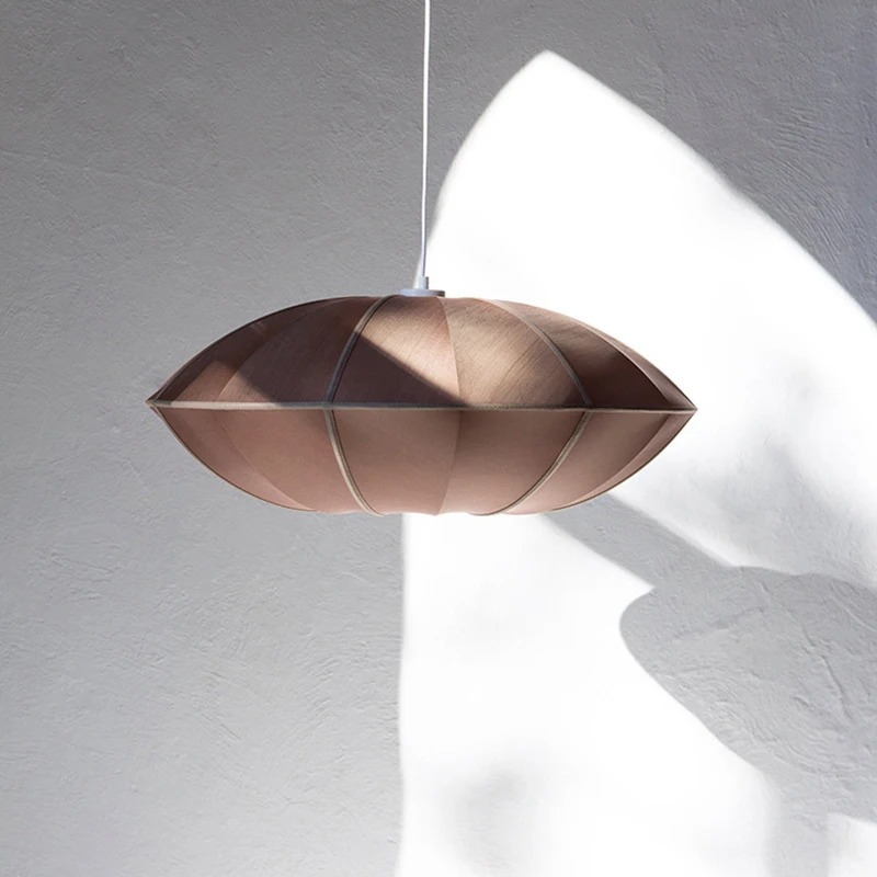 Nordic Vintage Cloth Pendant Light, Fabric Lantern Lampshade