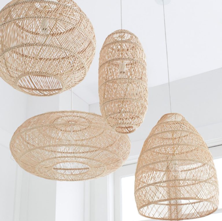 Sophisticated Woven Rattan Pendant Light Wicker Rattan Lamp Shade made ...