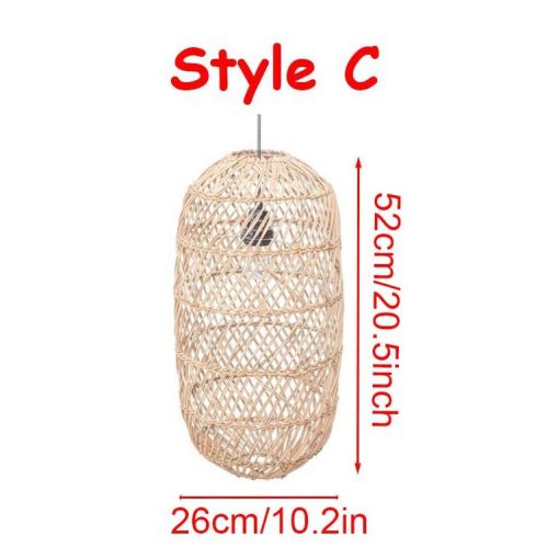 Sophisticated Woven Rattan Pendant Light Wicker Rattan Lamp Shade made ...