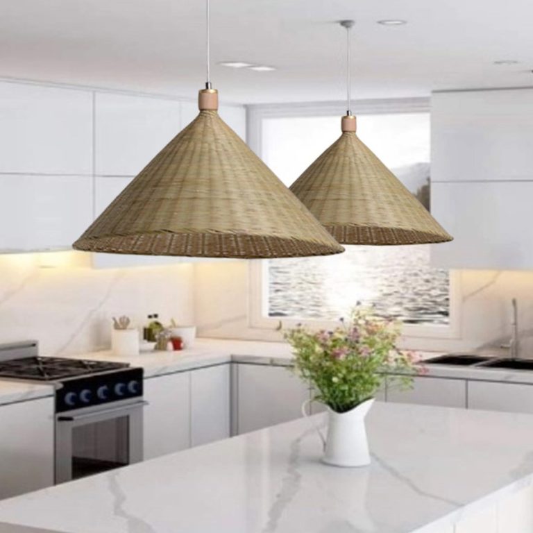 Sophisticated Woven Rattan Pendant Light Wicker Rattan Lamp Shade made ...
