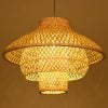 Woven Bamboo Pendant Lights, Wicker Bamboo Lamp Shade, Bamboo Light ...