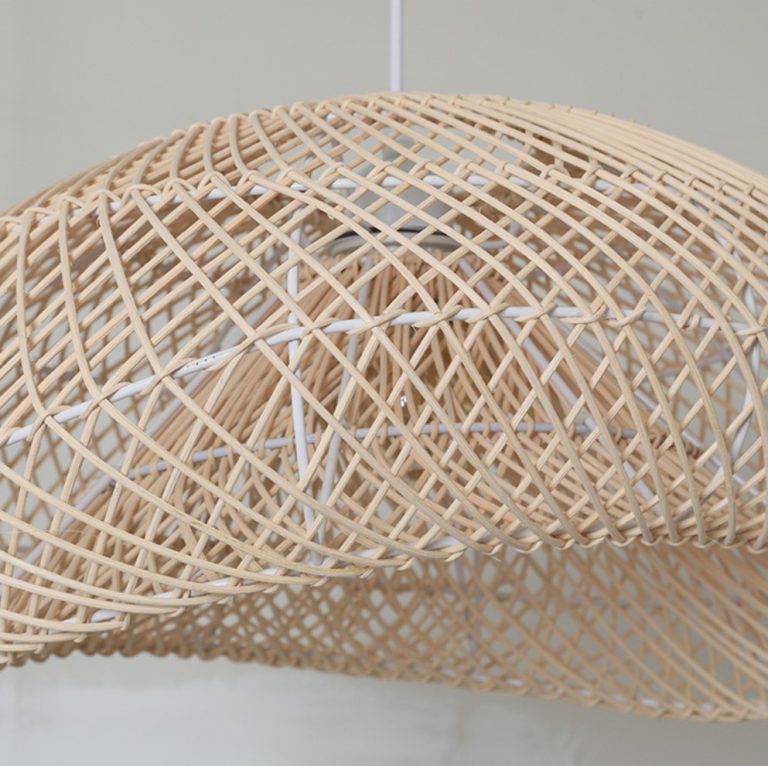 HQ Rattan Pendant Light, Woven Rattan Lamp Shade, Rattan Light Fixtures