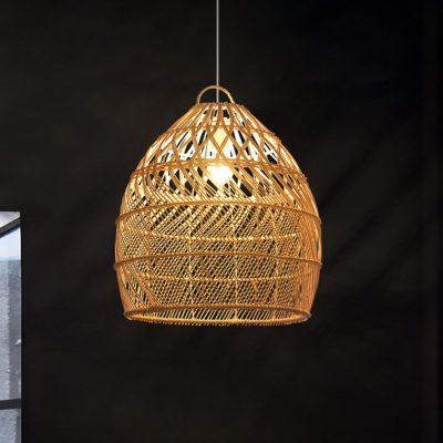 Woven Rattan Pendant Light Fixtures Wicker Rattan Lampshade Rattan ...