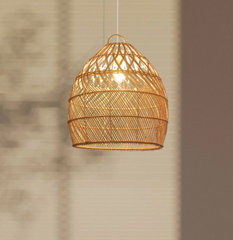 Woven Rattan Pendant Light Fixtures Wicker Rattan Lampshade Rattan ...