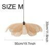 Creative Rattan Pendant Light, Flower Rattan Light, Living Room ...