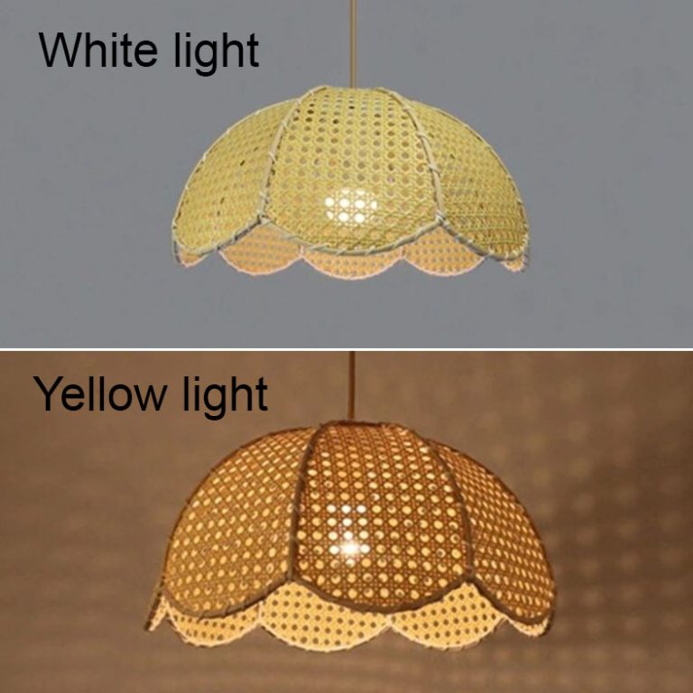 Woven Bamboo Pendant Light, Wicker Bamboo Lampshade, Kitchen Light Shade