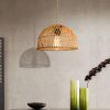 Small Bamboo Lamp Shade, Bamboo Pendant Light, Wicker Bamboo Lamp