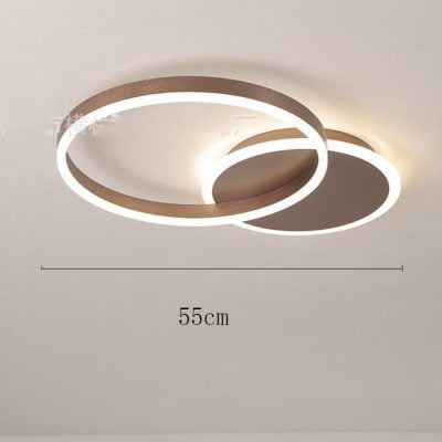 Modern Led Ceiling Light Creative Serial Rings Light Fixture