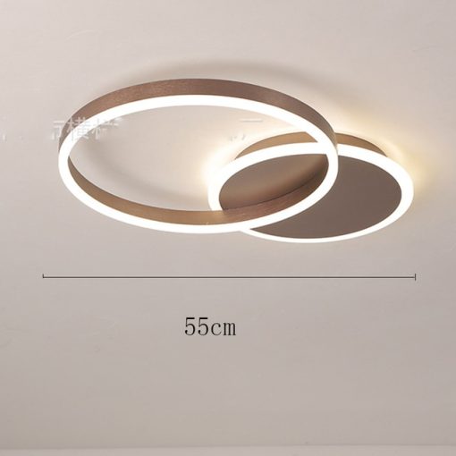 Modern Led Ceiling Light Creative Serial Rings Light Fixture
