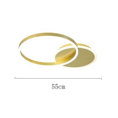 Modern Led Ceiling Light Creative Serial Rings Light Fixture