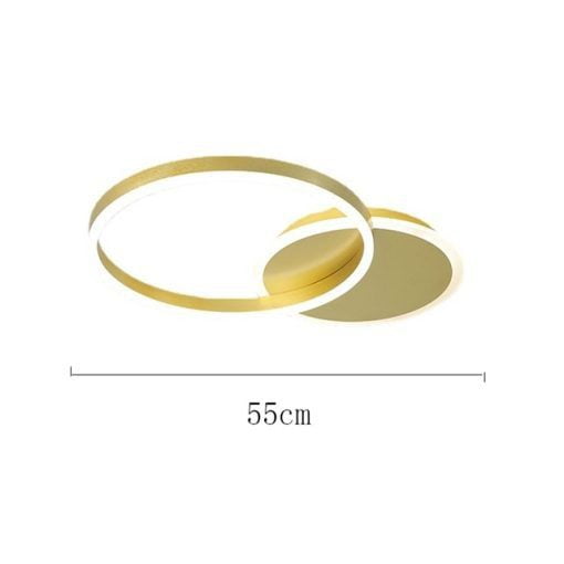 Modern Led Ceiling Light Creative Serial Rings Light Fixture