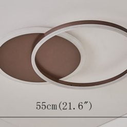Modern Led Ceiling Light Creative Serial Rings Light Fixture