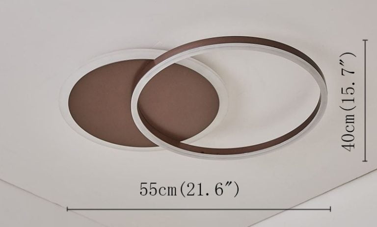 Modern Led Ceiling Light Creative Serial Rings Light Fixture
