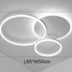 Modern Led Ceiling Light Creative Serial Rings Light Fixture