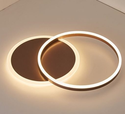 Modern Led Ceiling Light Creative Serial Rings Light Fixture