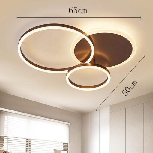 Modern Led Ceiling Light Creative Serial Rings Light Fixture