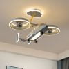 Turbofan Aircraft Ceiling Fan Lights Children's Room Led Pendant Lights ...