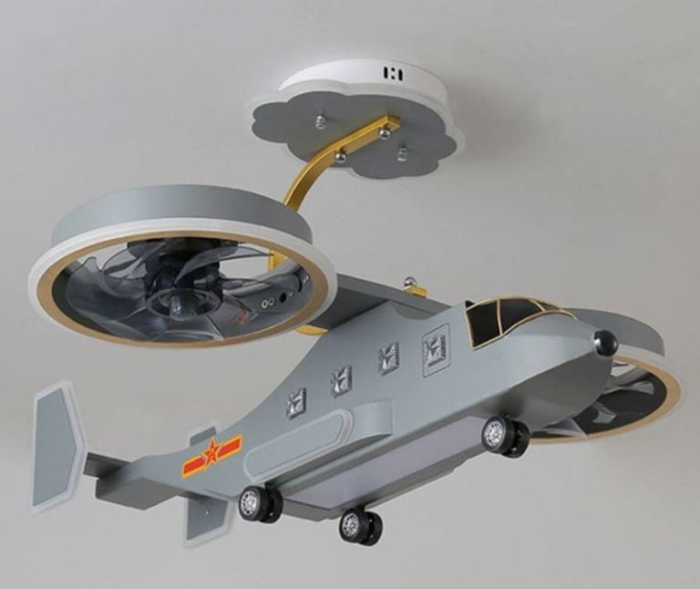 Turbofan Aircraft Ceiling Fan Lights Children's Room Led Pendant Lights ...