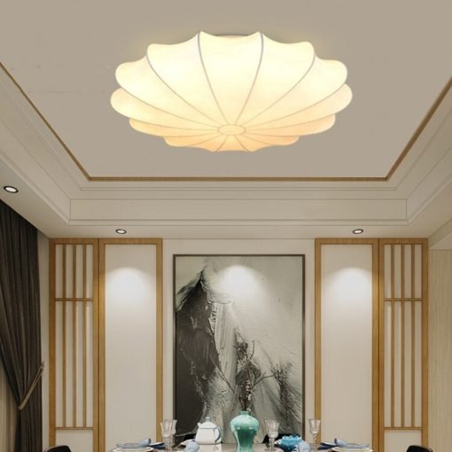 Nordic Silk Lamp Ceiling Decoration Modern Led Ceiling Light for Dining ...
