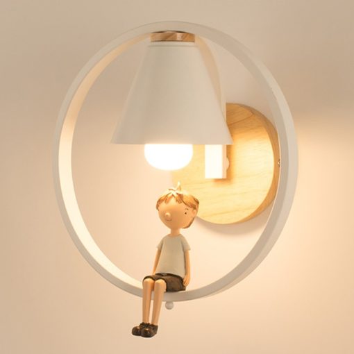 Nordic Wall Lamp Kids Princess Wall Lights for Children Bedroom Lamp