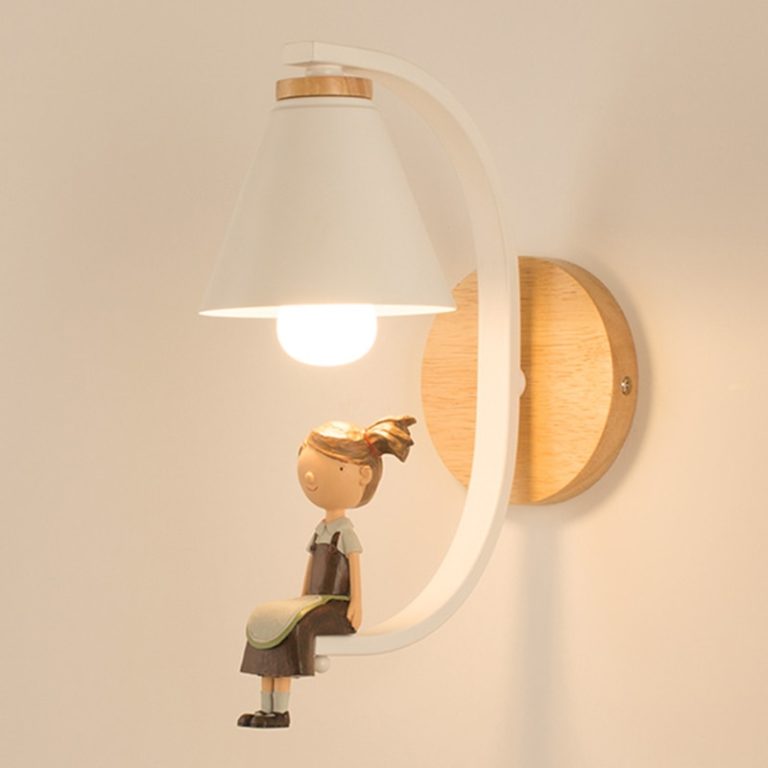 Nordic Wall Lamp Kids Princess Wall Lights for Children Bedroom Lamp