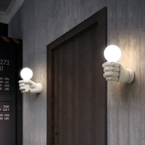 Classical Resin Fist Wall Lamps for Living Room Vintage Wall Lamp ...