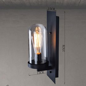 Black Industrial Wall Light Indoor Room Light Bar Restaurant Wall ...